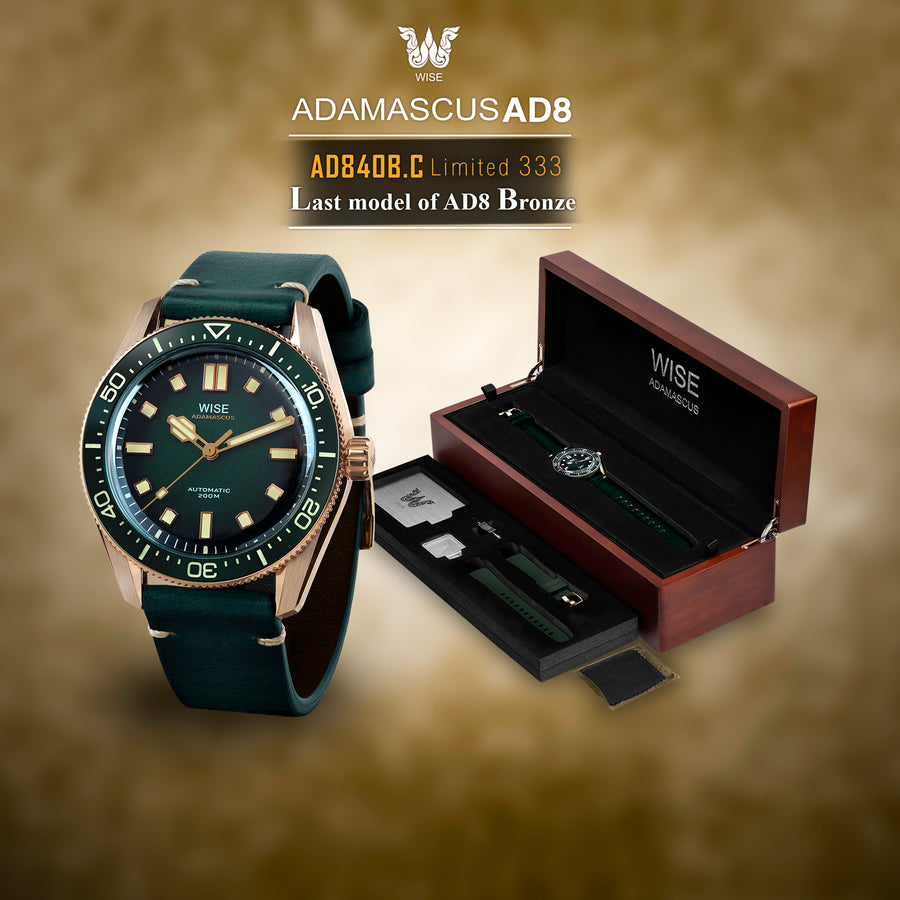Aged Like Fine Wine - WISE Adamascus AD8 BRONZE/Damascus Miyota 9019 ...